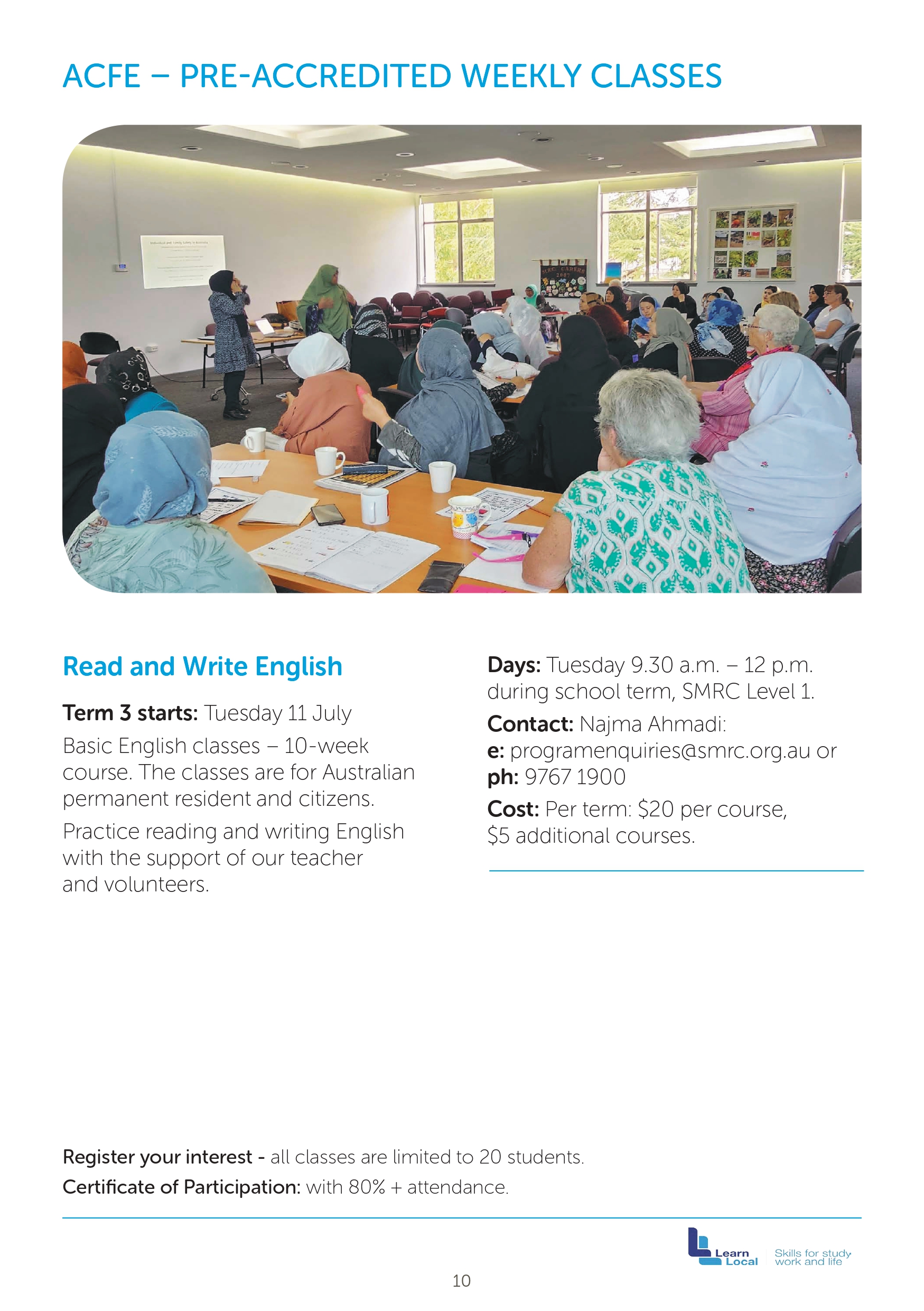 Term 3 2023 Program Guide Activities and Services - SMRC Resources