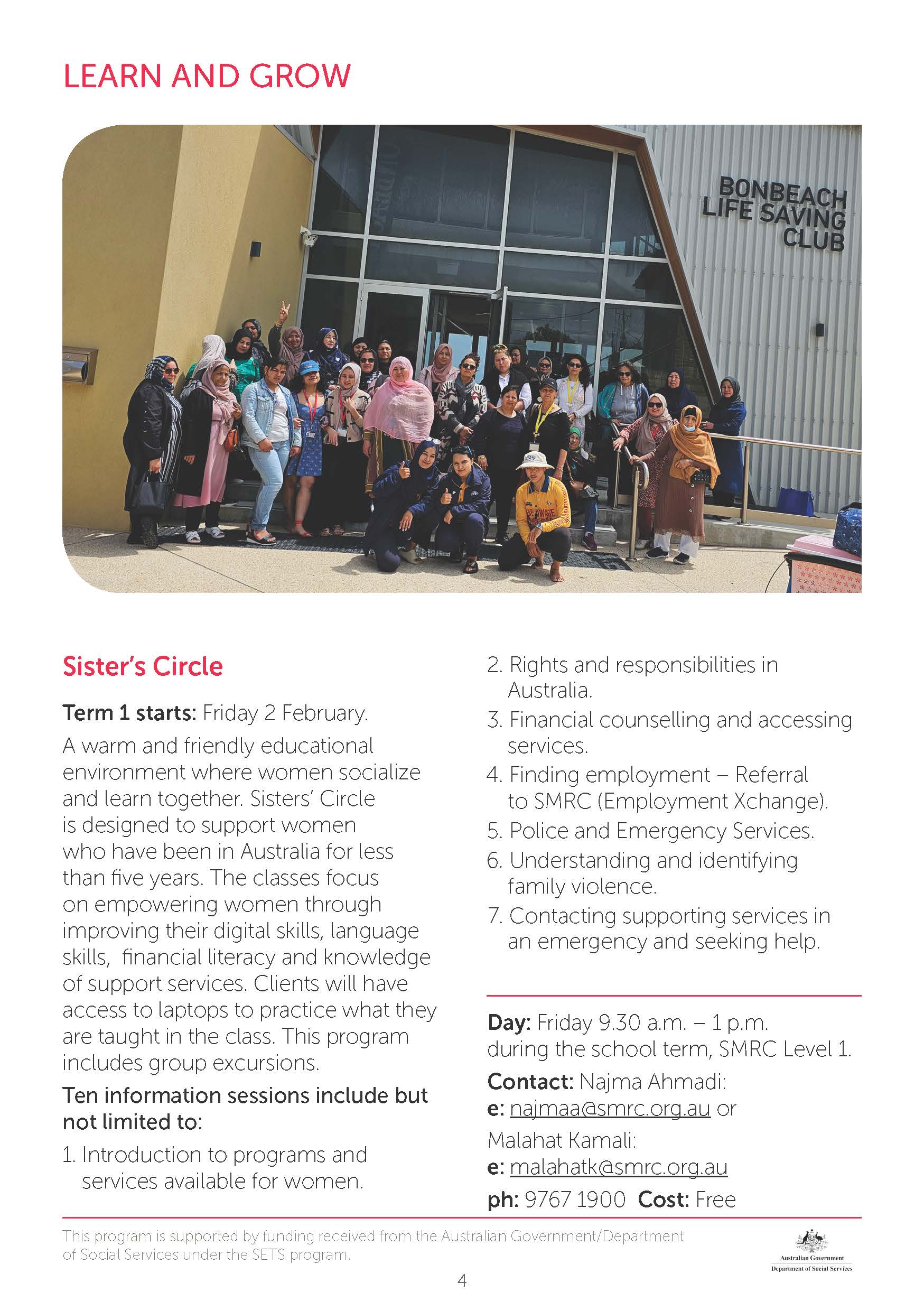Term 1 2024 Program Guide - SMRC - Southern Migrant & Refugee Centre